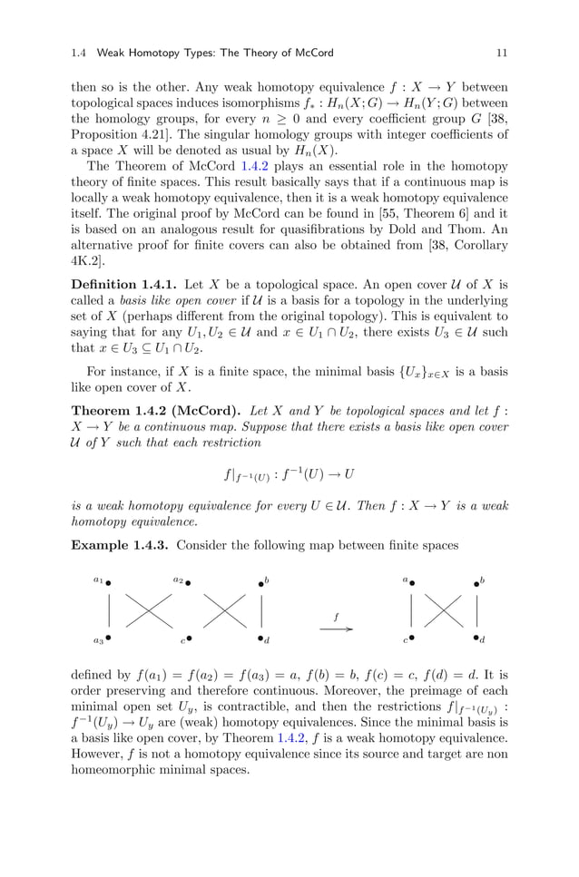 Algebraic topology of finite topological spaces and applications | PDF | Maps & Navigation