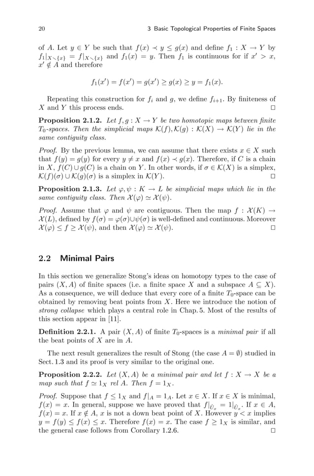Algebraic topology of finite topological spaces and applications | PDF | Maps & Navigation