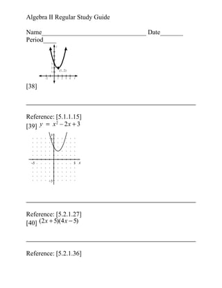Algebra ii study guide | PDF