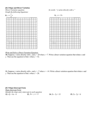 Algebra I Midterm Review | DOC