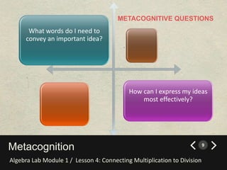 Algebra lab.module1.lesson4.mult&div | PPTX | Educational Assessment ...