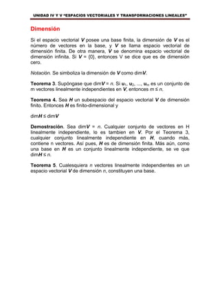 Algebra lineal unidad iv y v | DOCX
