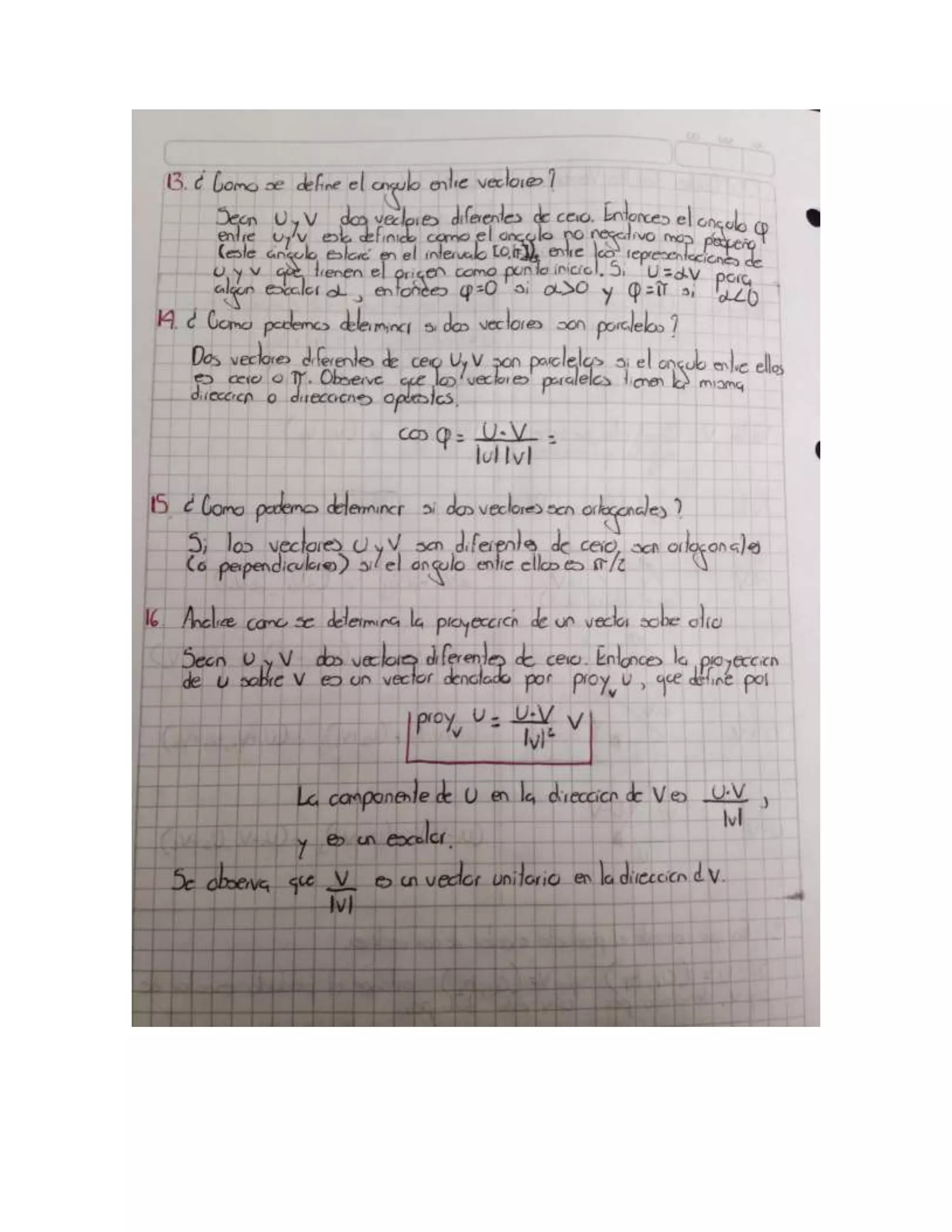 Algebra lineal vectores | DOCX