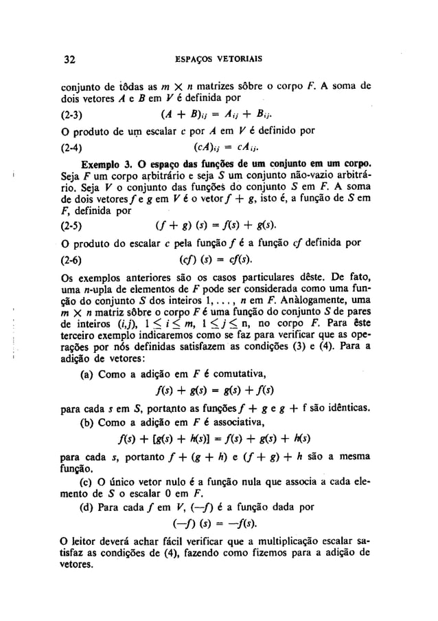 Algebra linear hoffman e kunze | PDF