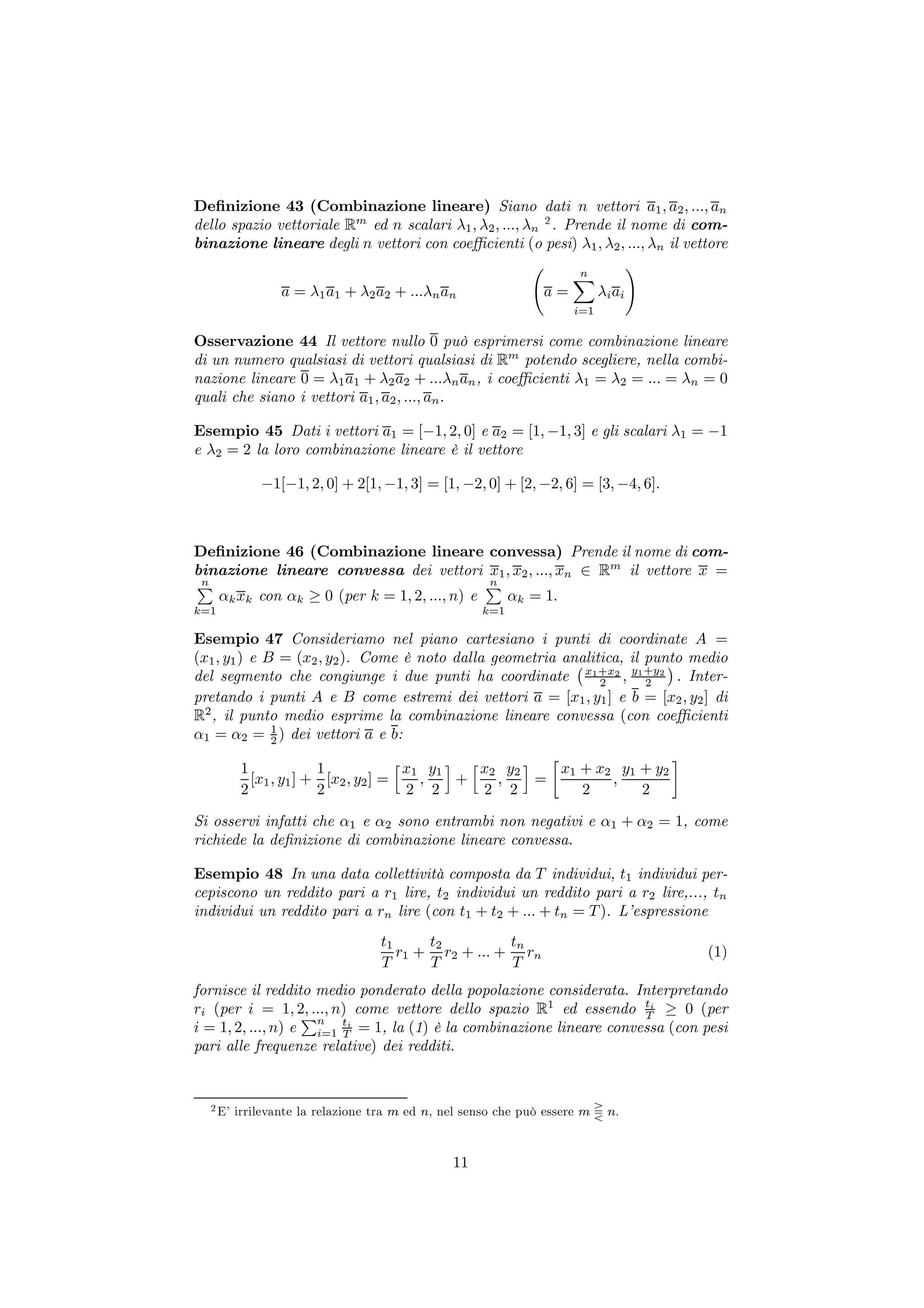 Algebra Lineare 1 Pdf