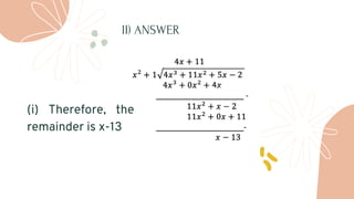 Algebra Presentation on Topic Modulus Function and Polynomials | PPT