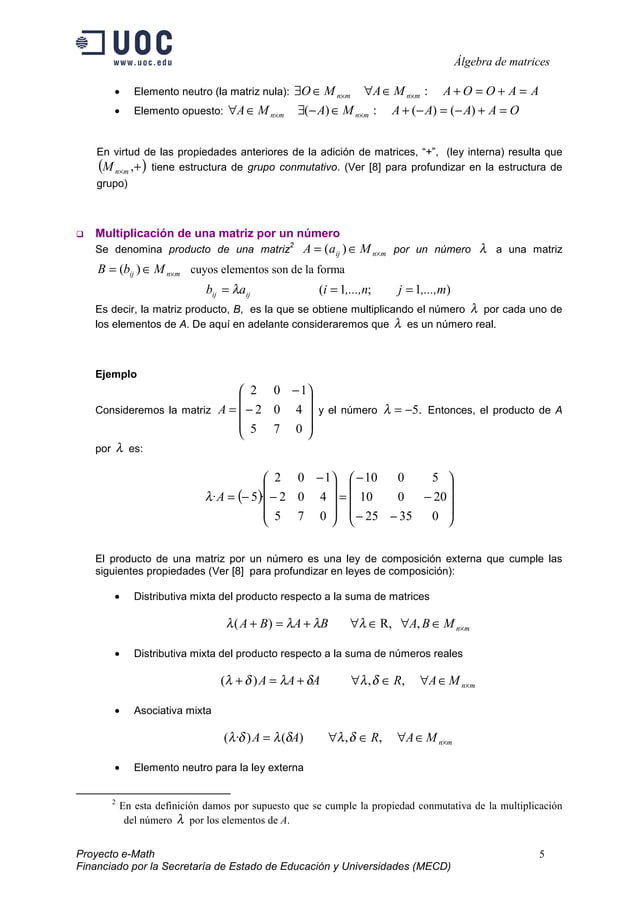 Algebra matrices | PDF