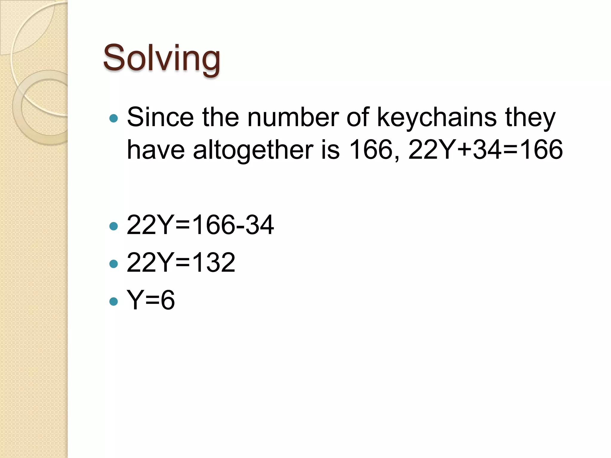 Algebra method | PPT