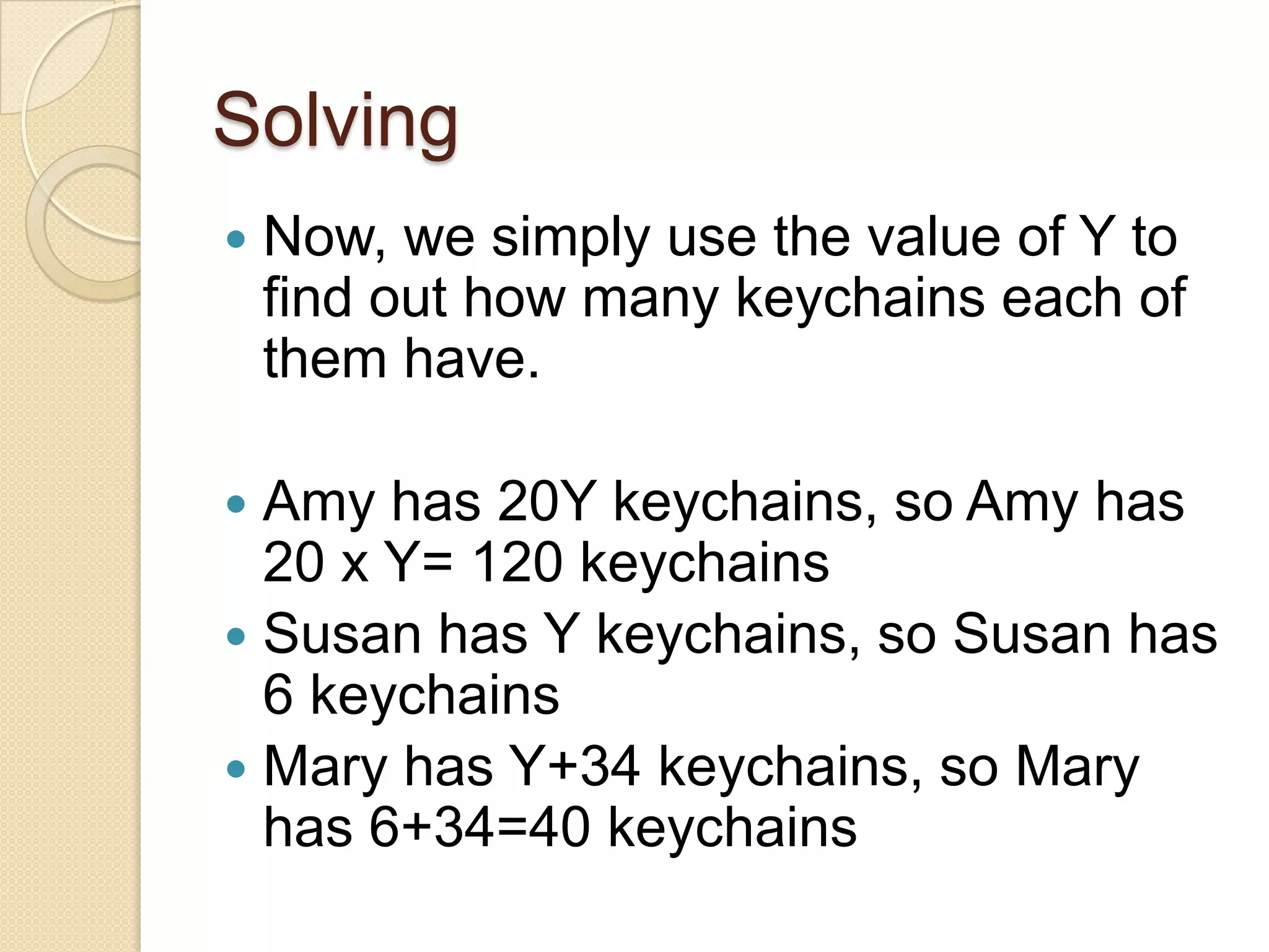 Algebra method | PPT