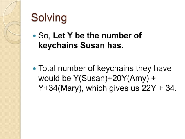 Algebra method | PPT