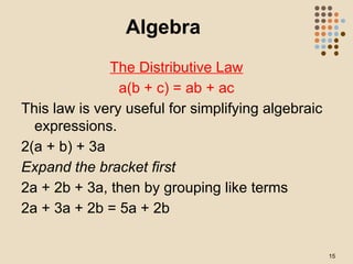Algebra new is a powerpoint presentation that teaches a person all ...