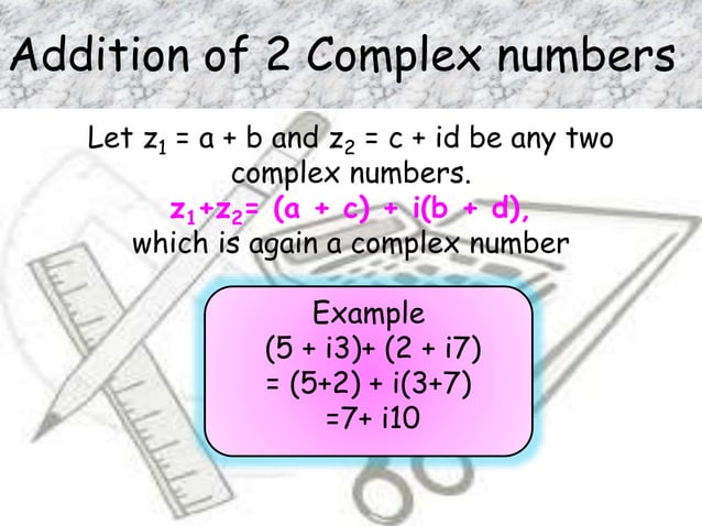 Algebra of complex numbers | PPTX