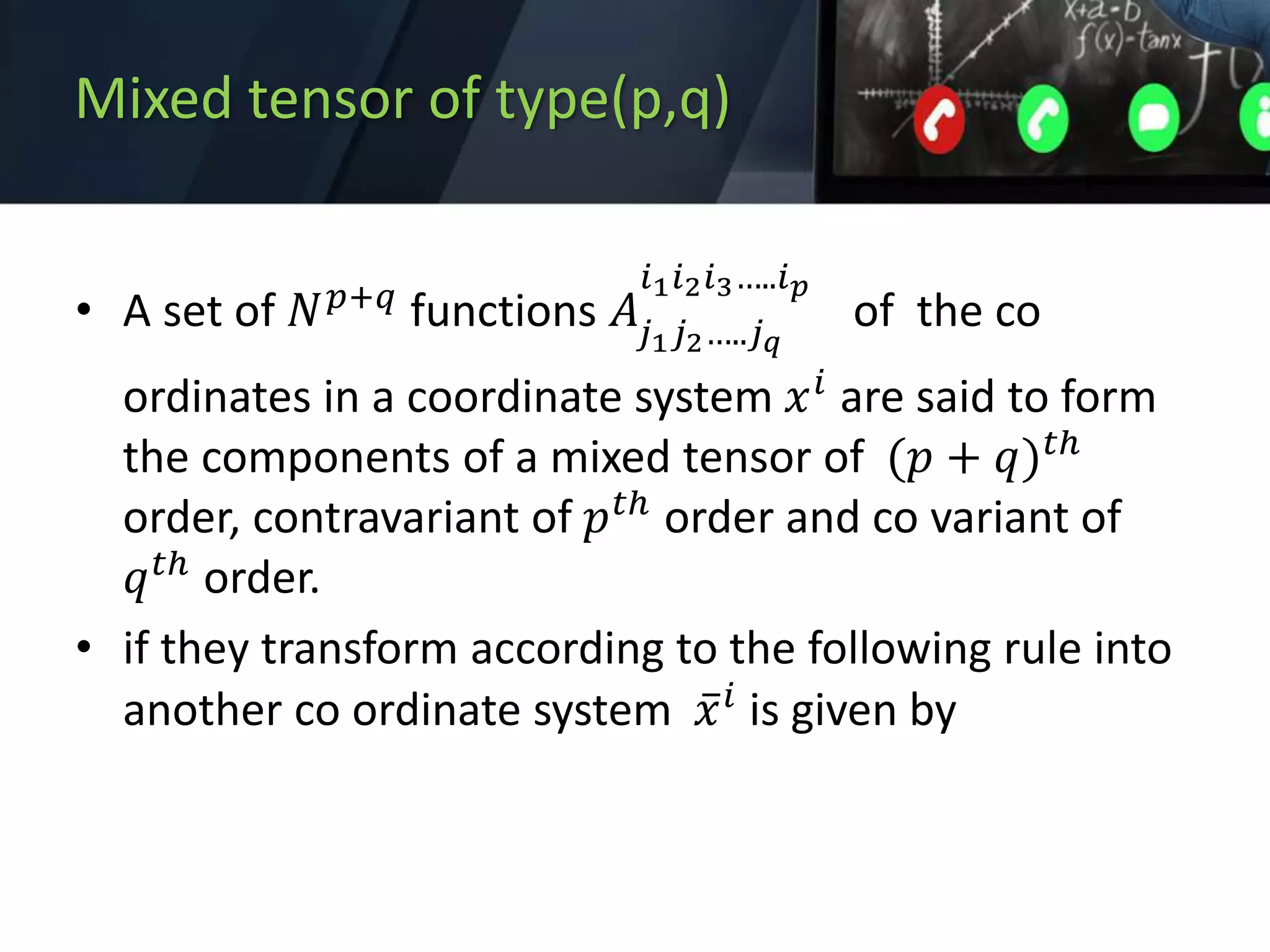ALGEBRA OF TENSOR .pptx