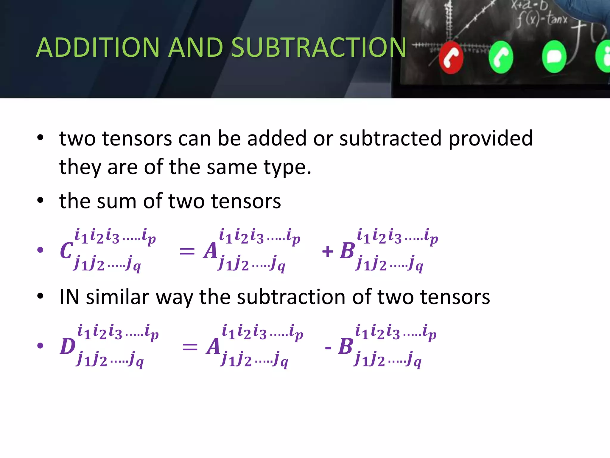 ALGEBRA OF TENSOR .pptx