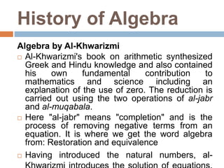 Algebra | PPTX