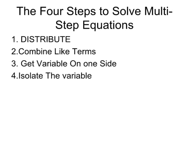 Algebra powerpoint | PDF