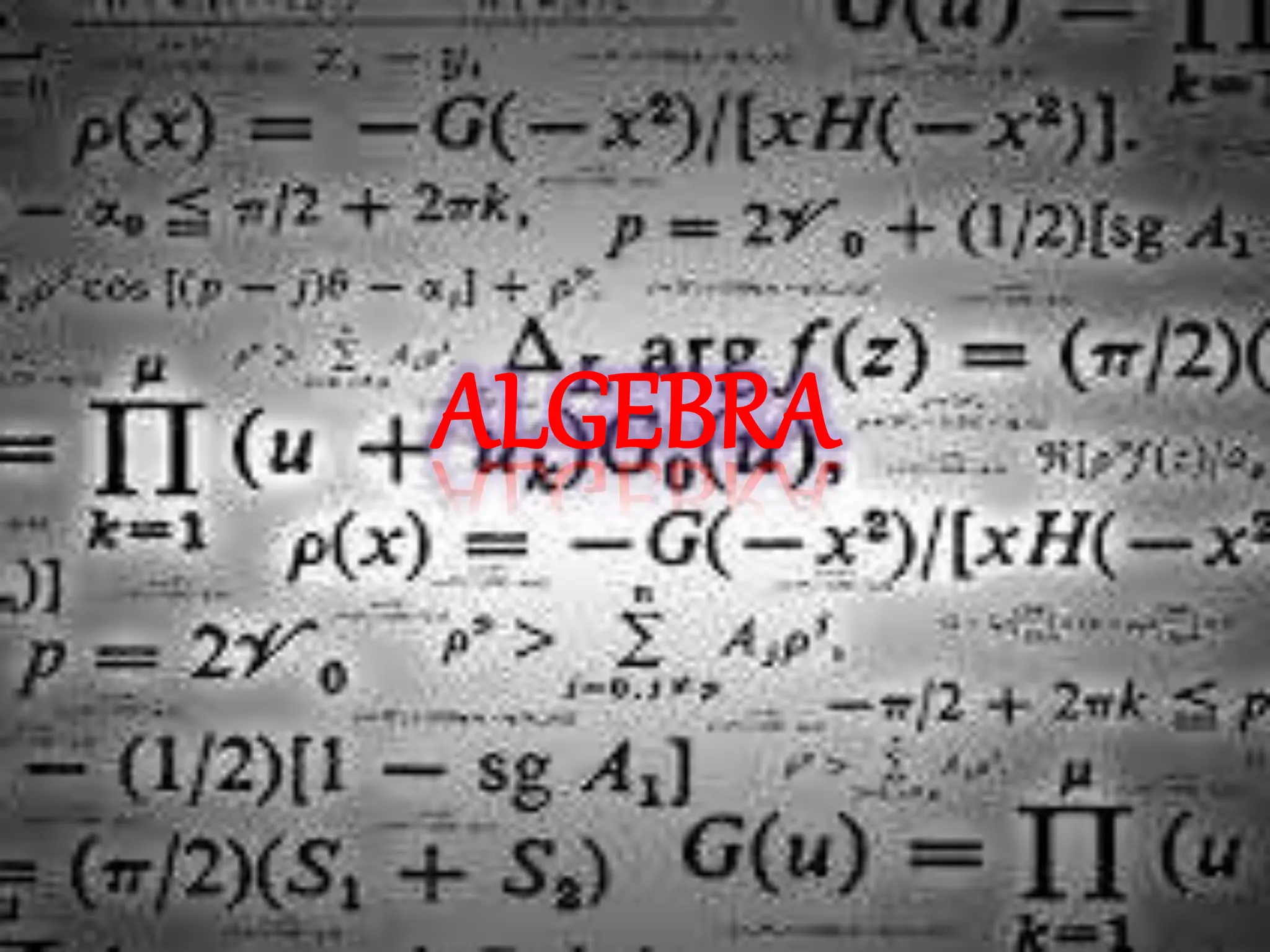 Algebra PPT | PPTX