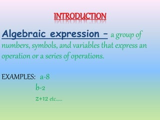 Algebra PPT | PPT