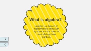 Algebra presentation on topic modulus function and polynomials | PPT