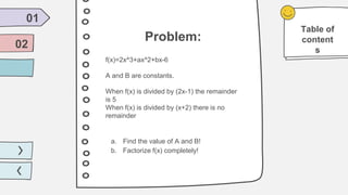 Algebra presentation on topic modulus function and polynomials | PPT