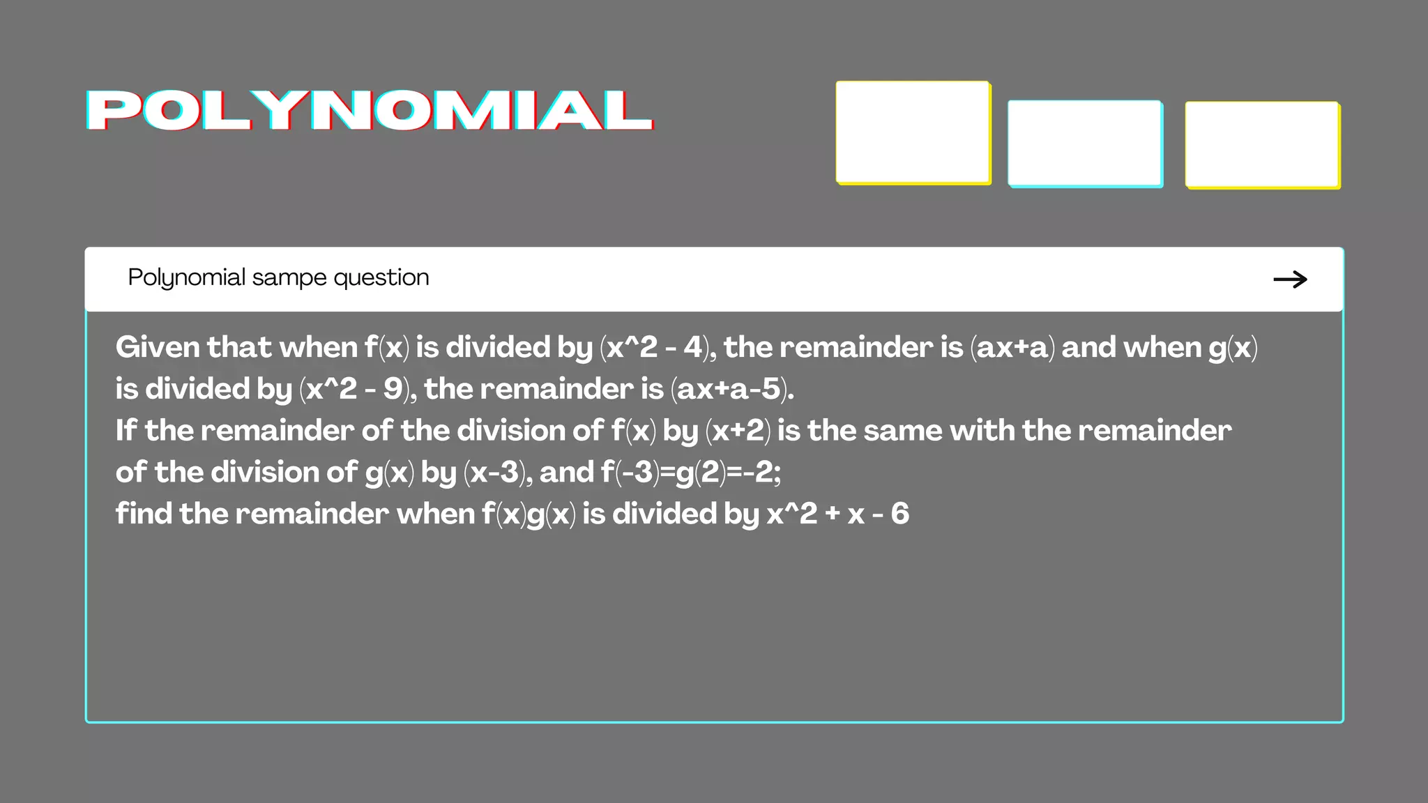 Algebra presentation on topic modulus function and polynomials | PPT