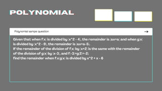 Algebra presentation on topic modulus function and polynomials | PPT