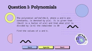 Algebra Presentation on Topic Modulus Function and Polynomials | PPTX