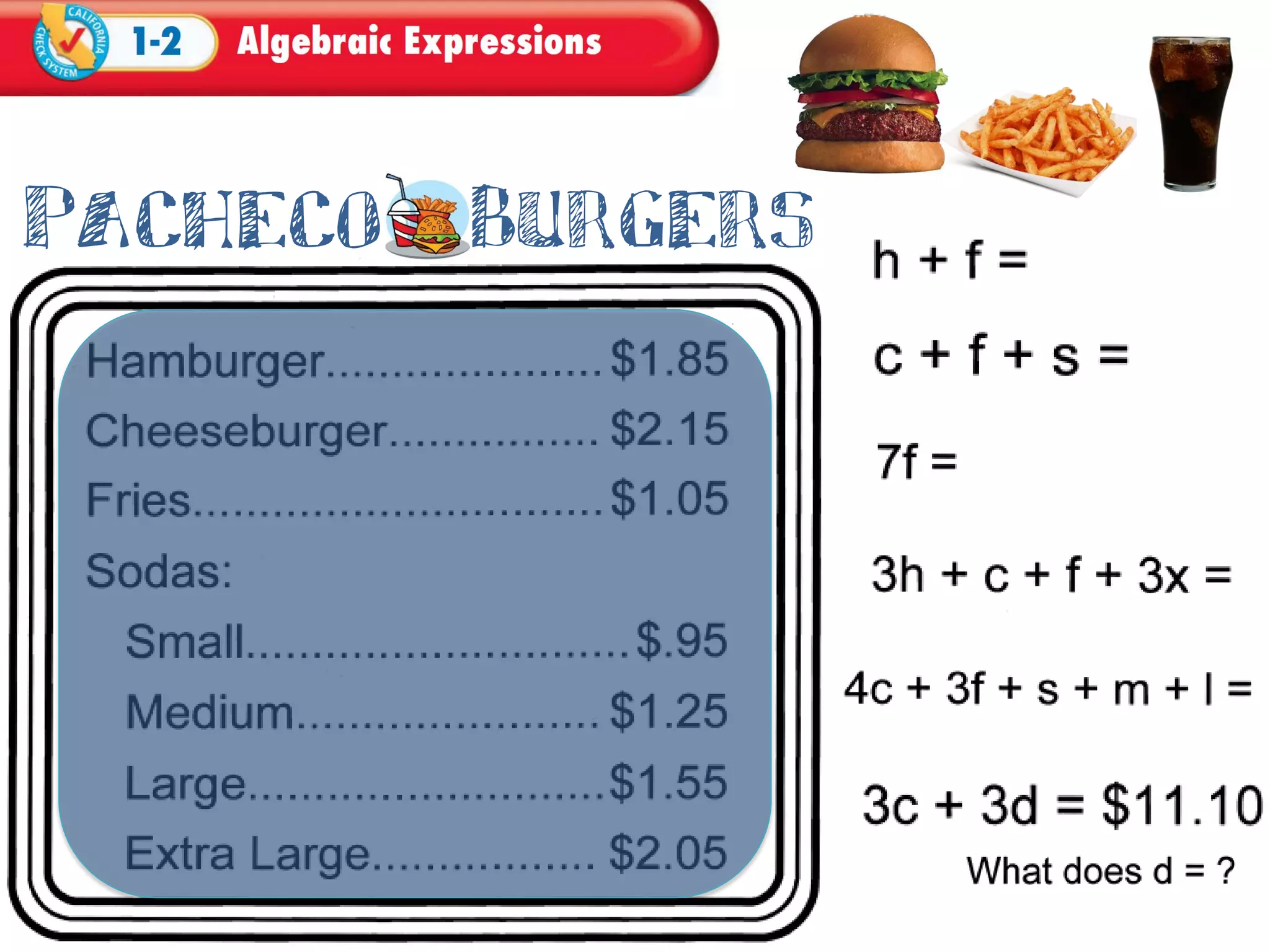 Algebra readiness evaluating expressions with game | PPT