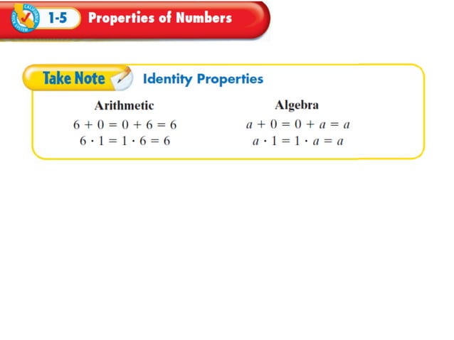 Algebra readiness properties of numbers | PDF