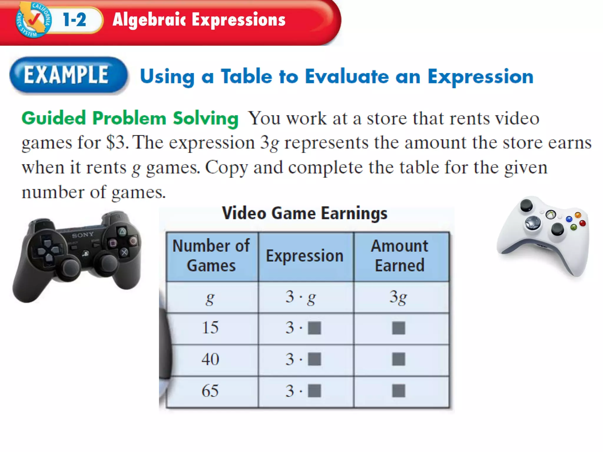 Algebra readiness writing and evaluating expressions | PPT