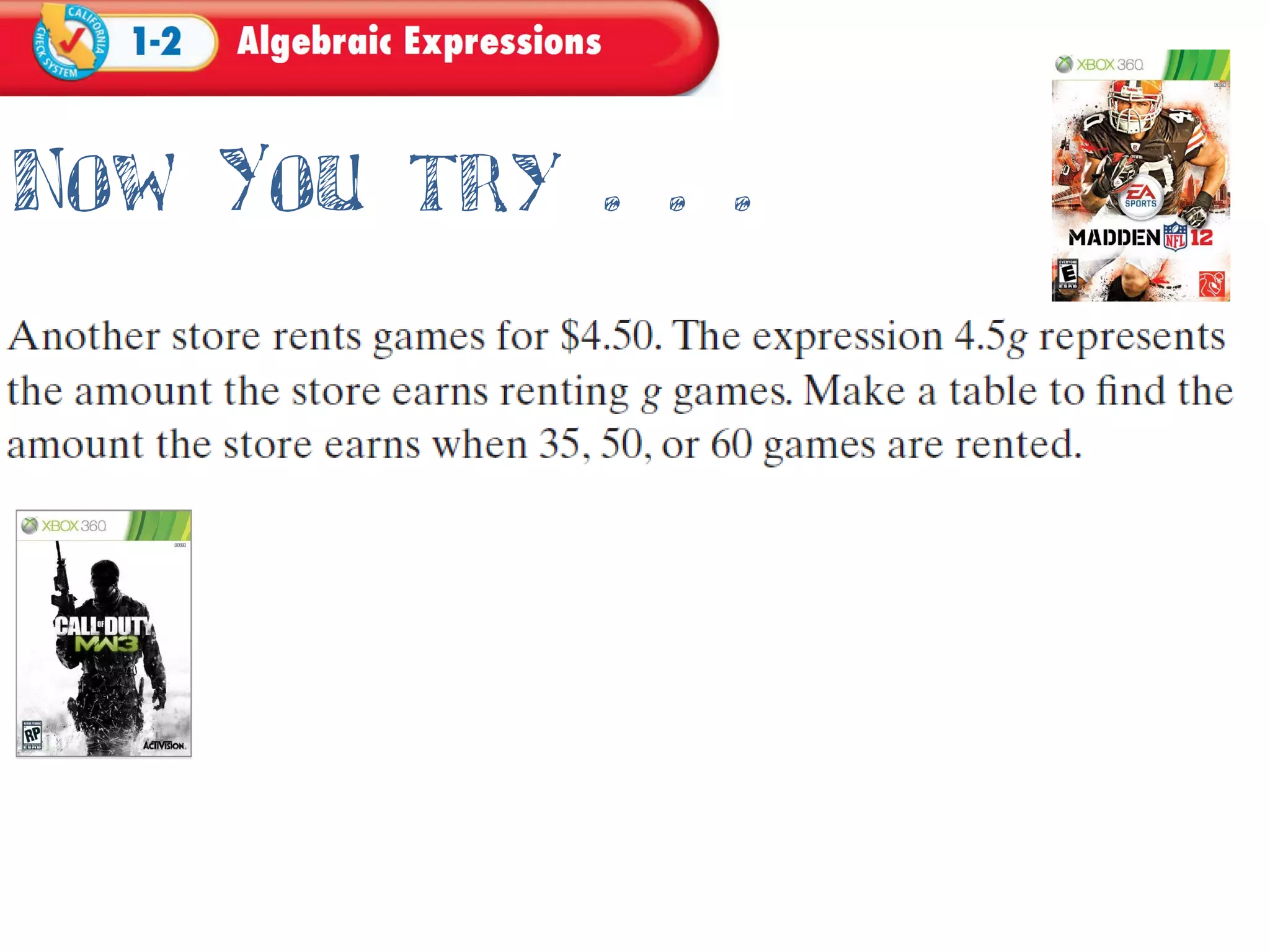 Algebra readiness writing and evaluating expressions | PPT