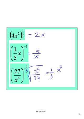 Algebra revision Y11 | PDF
