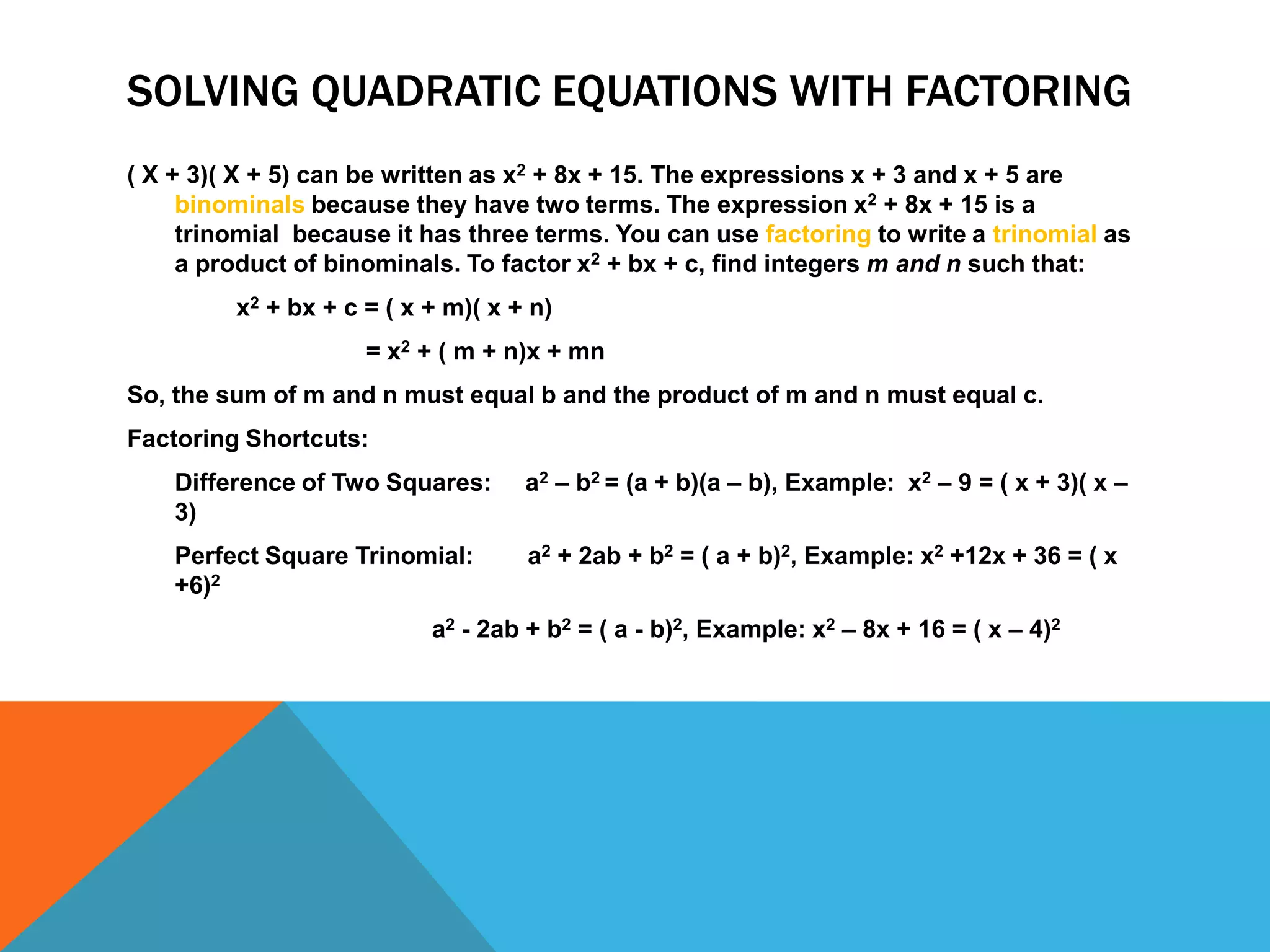 Algebra slideshow | PPTX