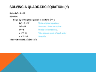 Algebra slideshow | PPT