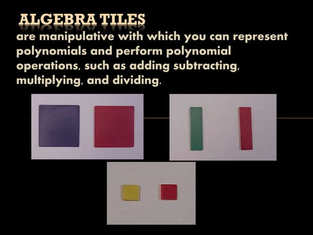 MULTIPLYING BINOMIALS USING ALGEBRA TILES | PPTX | Computing ...