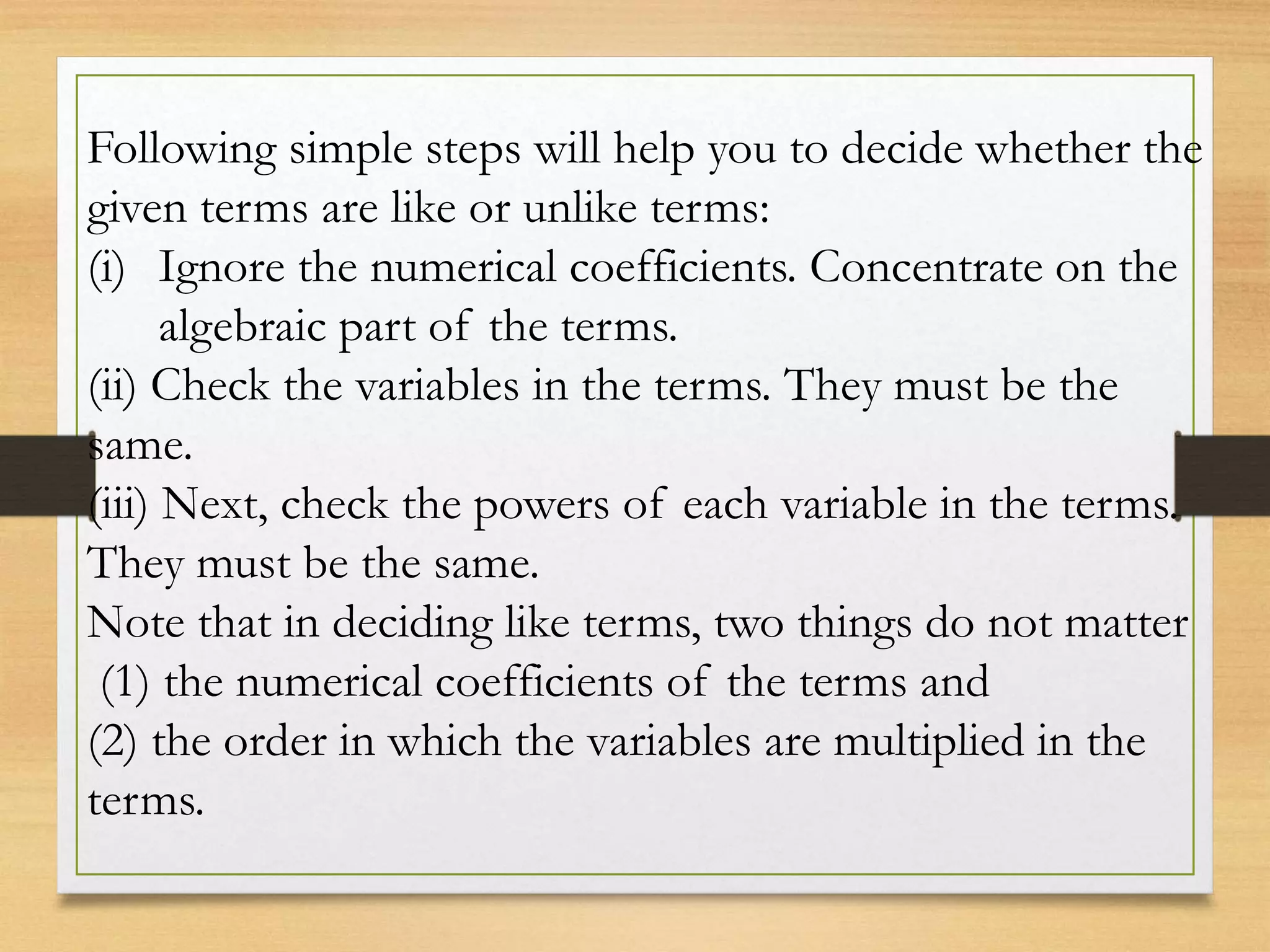 ALGEBRIC EXPRESSION 7.ppt