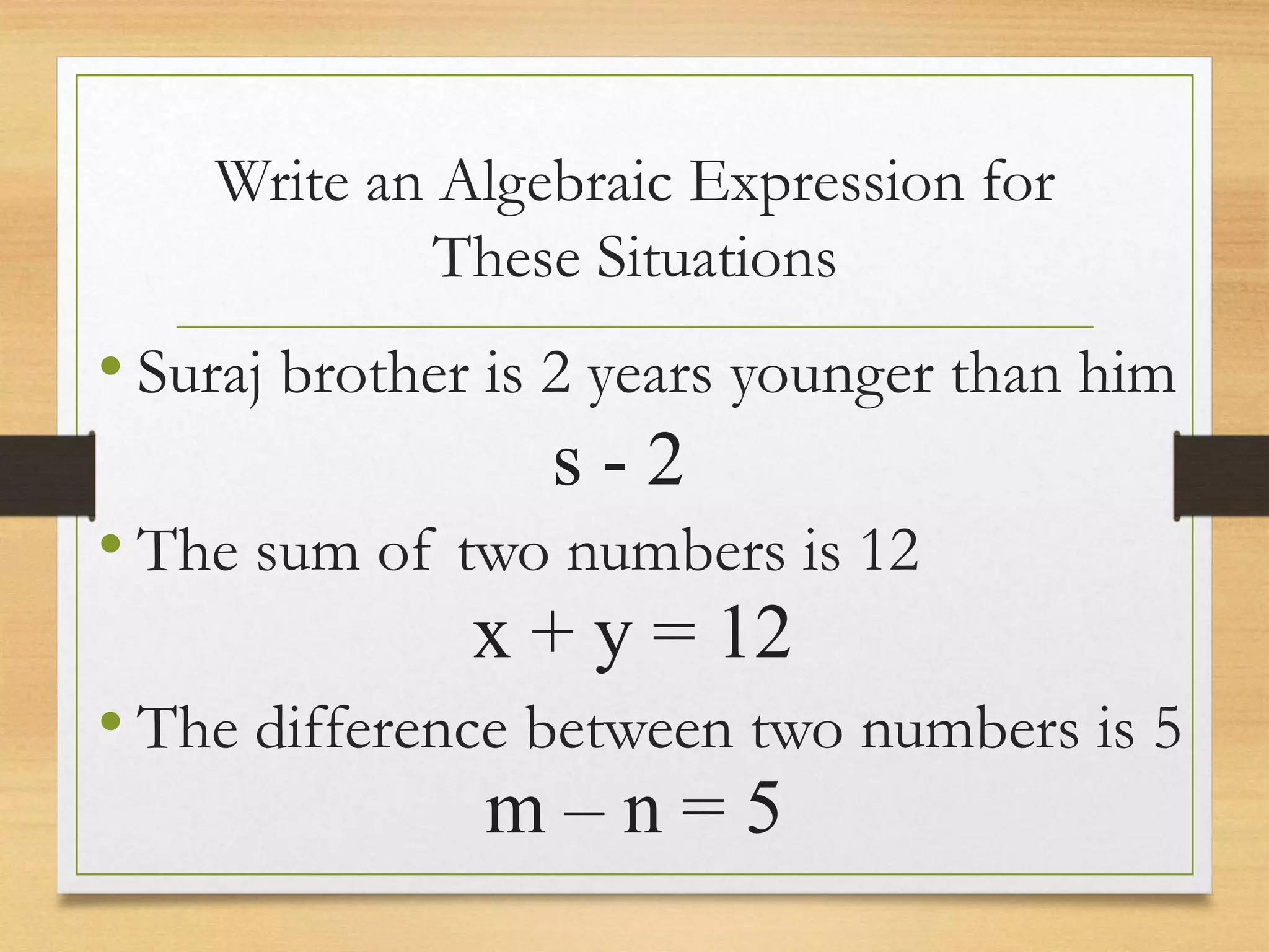 ALGEBRIC EXPRESSION 7.ppt