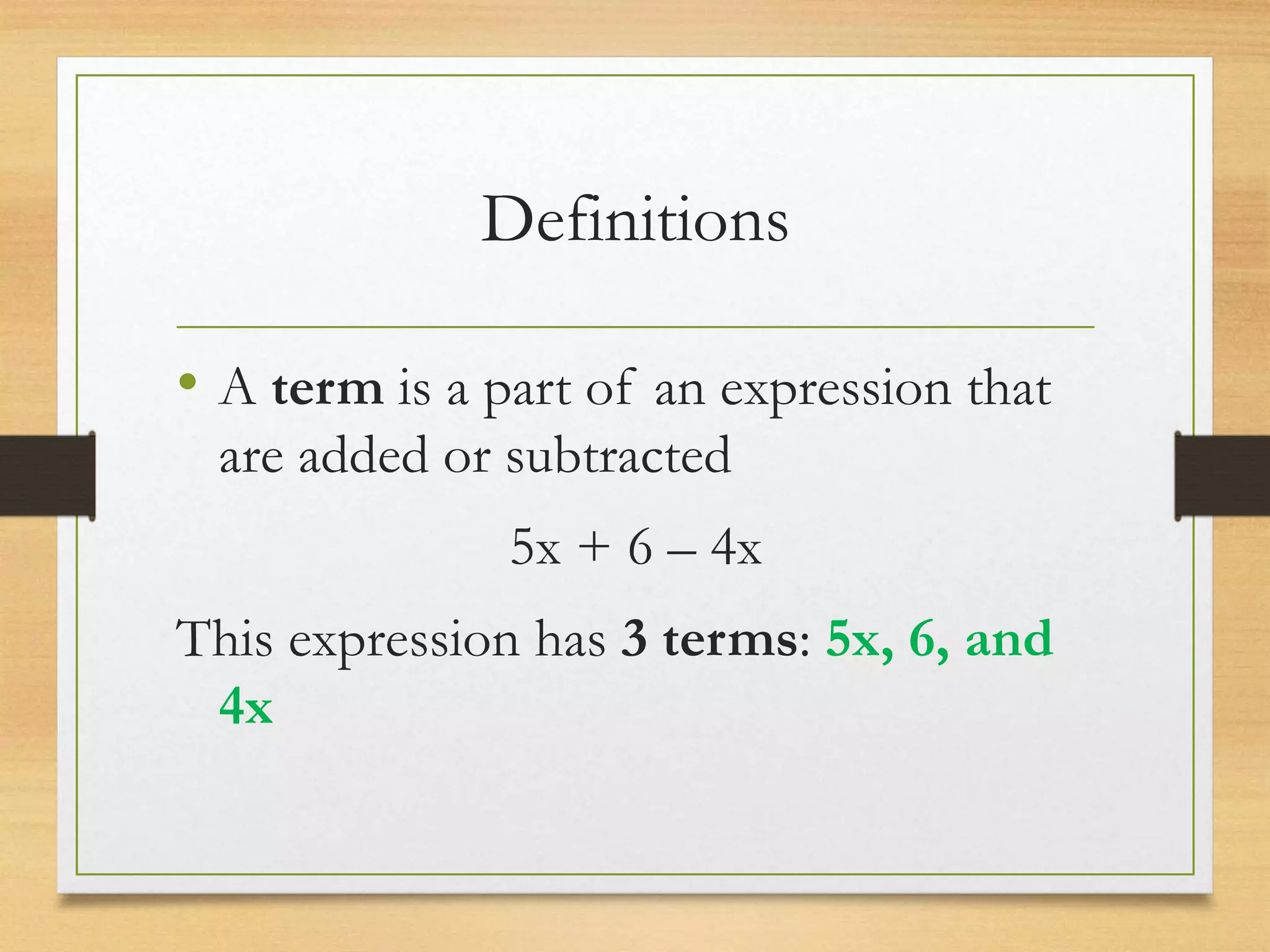 ALGEBRIC EXPRESSION 7.ppt