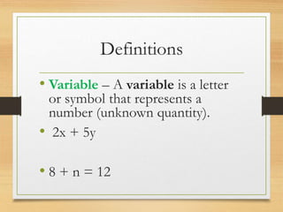 ALGEBRIC EXPRESSION 7.ppt