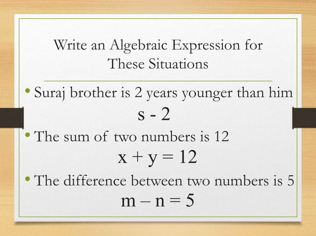 ALGEBRIC EXPRESSION 7.ppt | Programming Languages | Computing