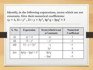 ALGEBRIC EXPRESSION 7.ppt
