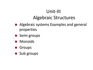 algebric structure_UNIT 4.ppt