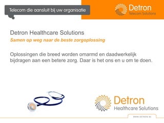 Algemene Presentatie Detron Telecom Solutions | PPT ...