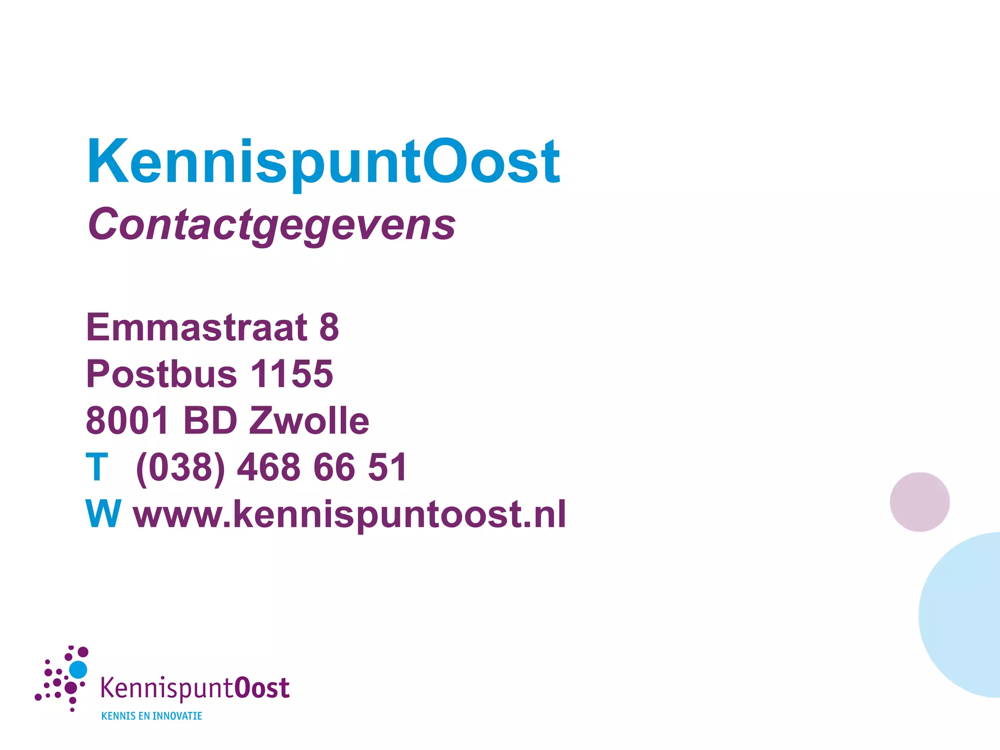 Algemene presentatie kennispuntoost | PDF | Travel