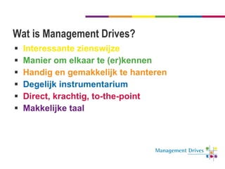 Presentatie Management Drives | PPT