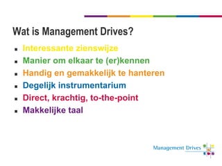 Presentatie Management Drives | PPT