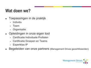 Algemene Presentatie Management Drives | PPT