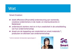 Smart Creation - innovation in material design | PPT