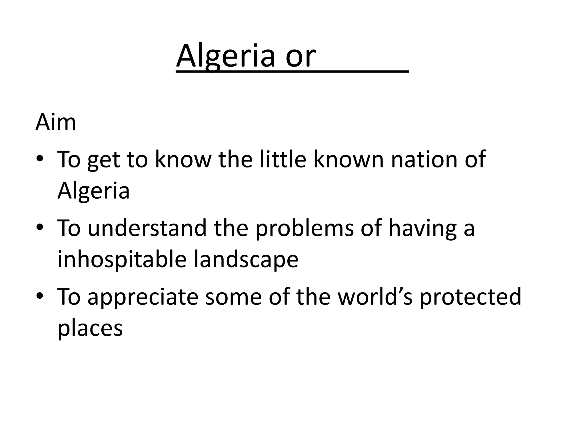 Algeria | PPTX