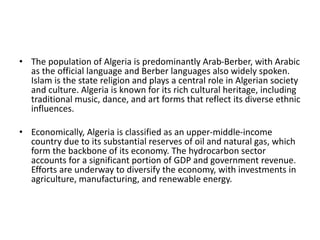 Algeria history, natural beauty, and strategic .pptx